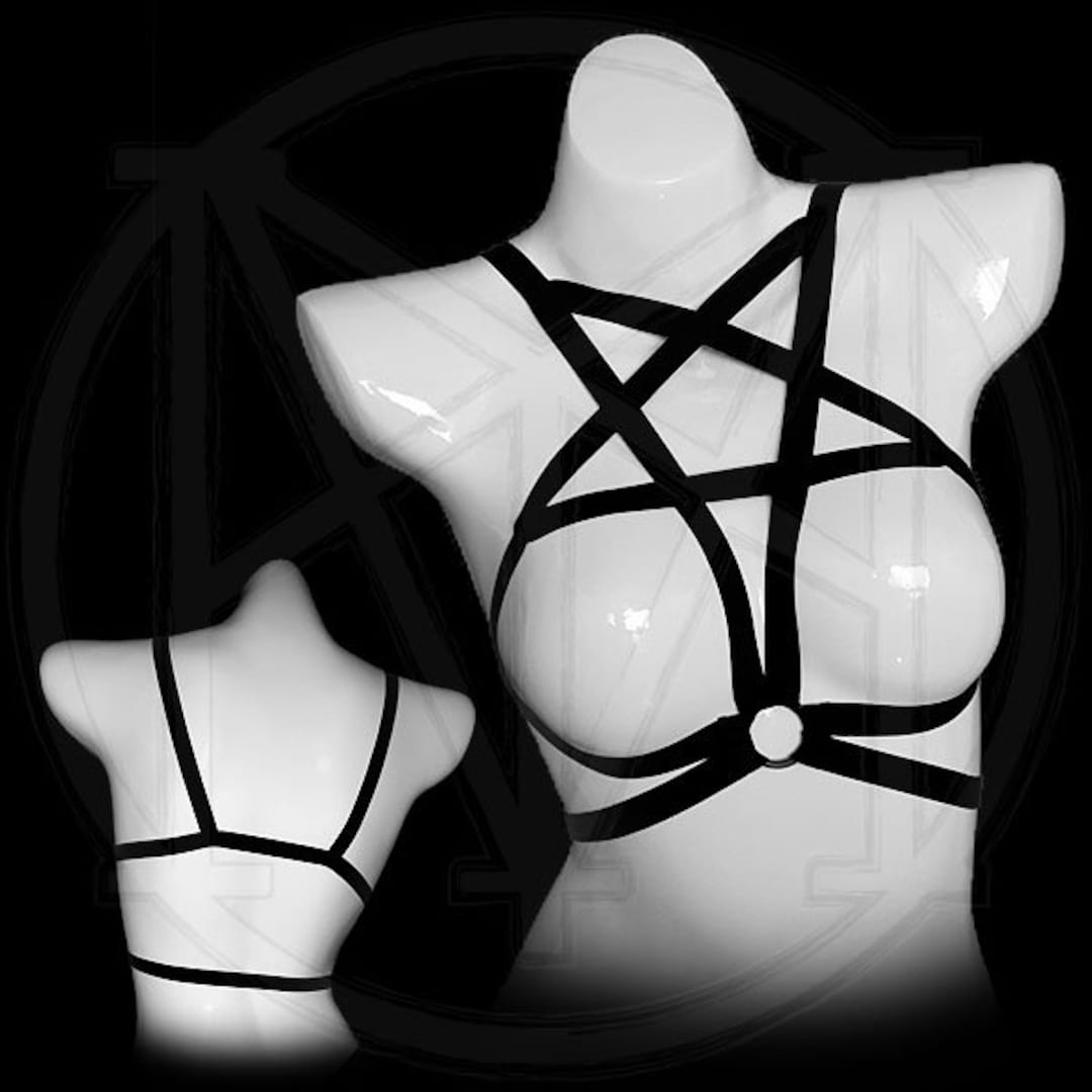 Pentagram Body Harness Top Goth Accessories Jewelry Lingerie Witch - Etsy