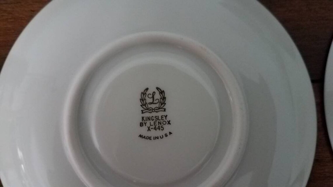 3 Kingsley by Lenox Tea Cups and Saucers - Etsy