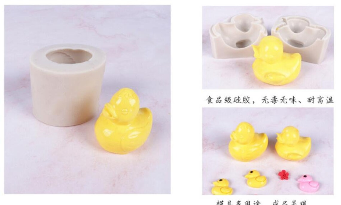 3D Cute Duck Shape Fondant Cake Mold Mould silicone soap mold | Etsy