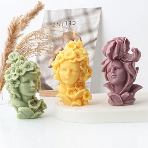 Lily Fairy Candle Mold, Handmade Silicone Aromatherapy Plaster Resin ...