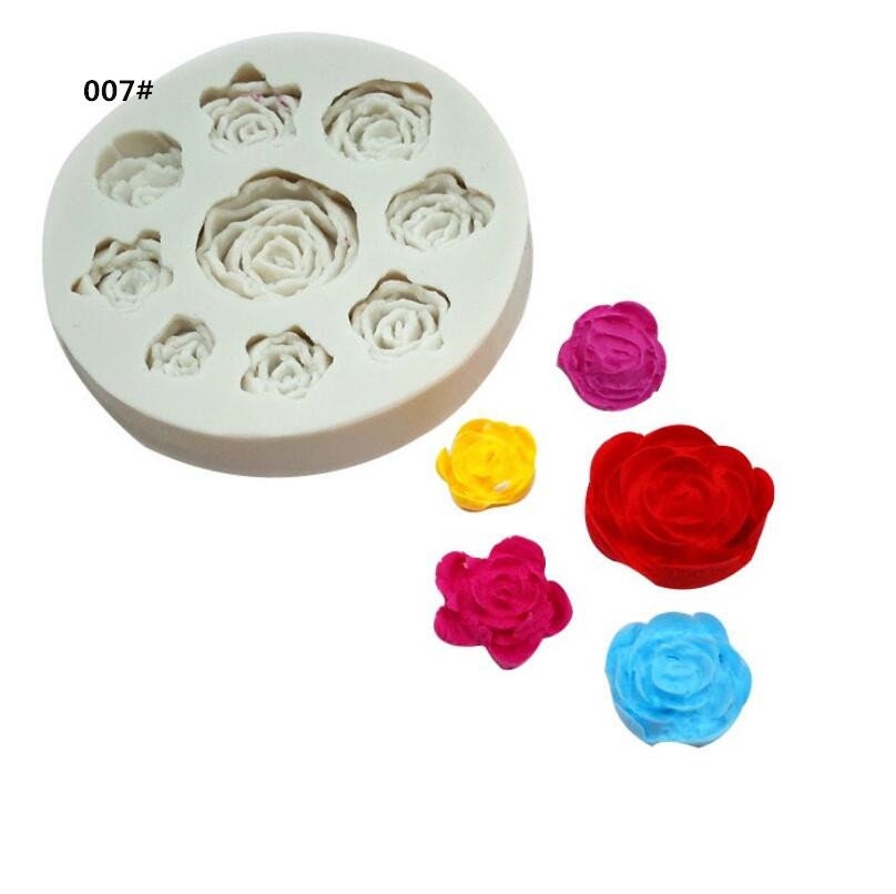 3D Rose Collection Cake Mold Mould Fondant Silicone Mold | Etsy