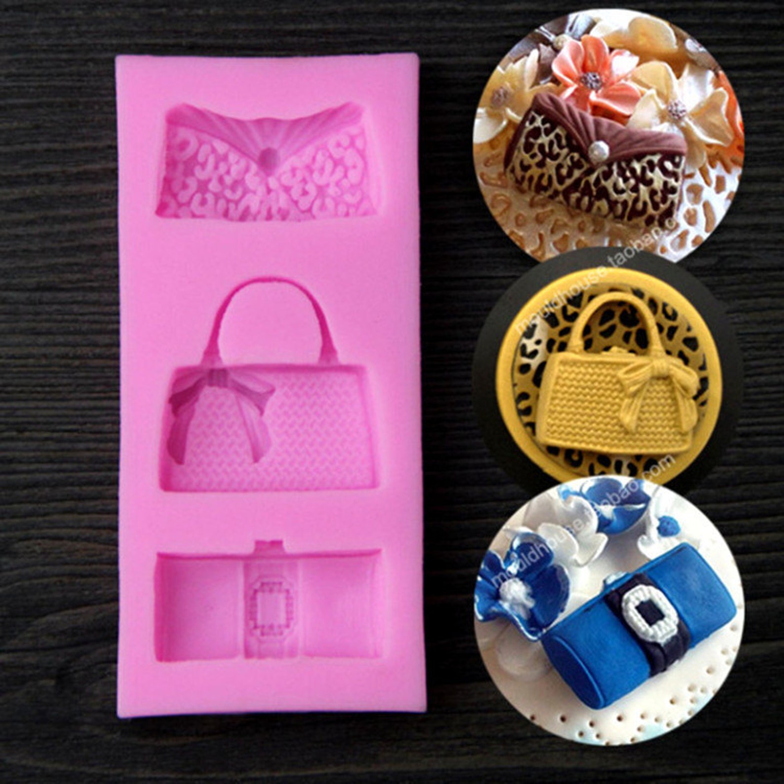 M0533 Mini Silicone Mold Bag Shape Fondant Cake Molds Soap - Etsy