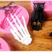 6pcs/set Halloween Series Bat Owl Spider Twig Skeleton Hand - Etsy