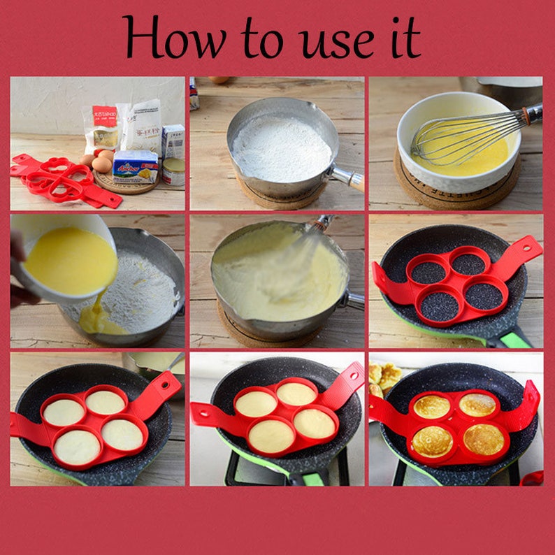 Heart-shaped Pancake Mold, Food Grade Silicone - Etsy