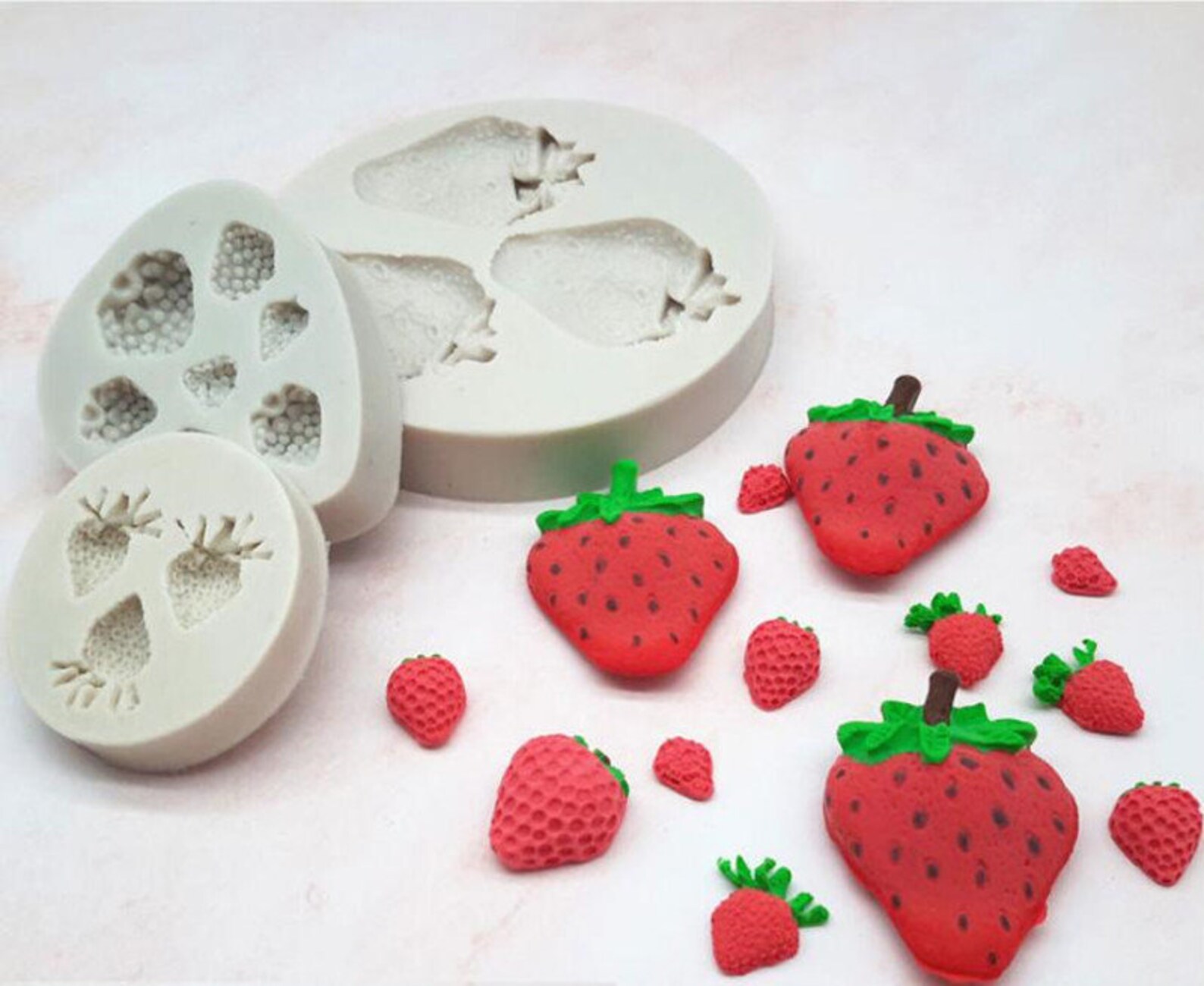 3D Size Strawberry Shape Cake Mold Mould Fondant Silicone Mold - Etsy