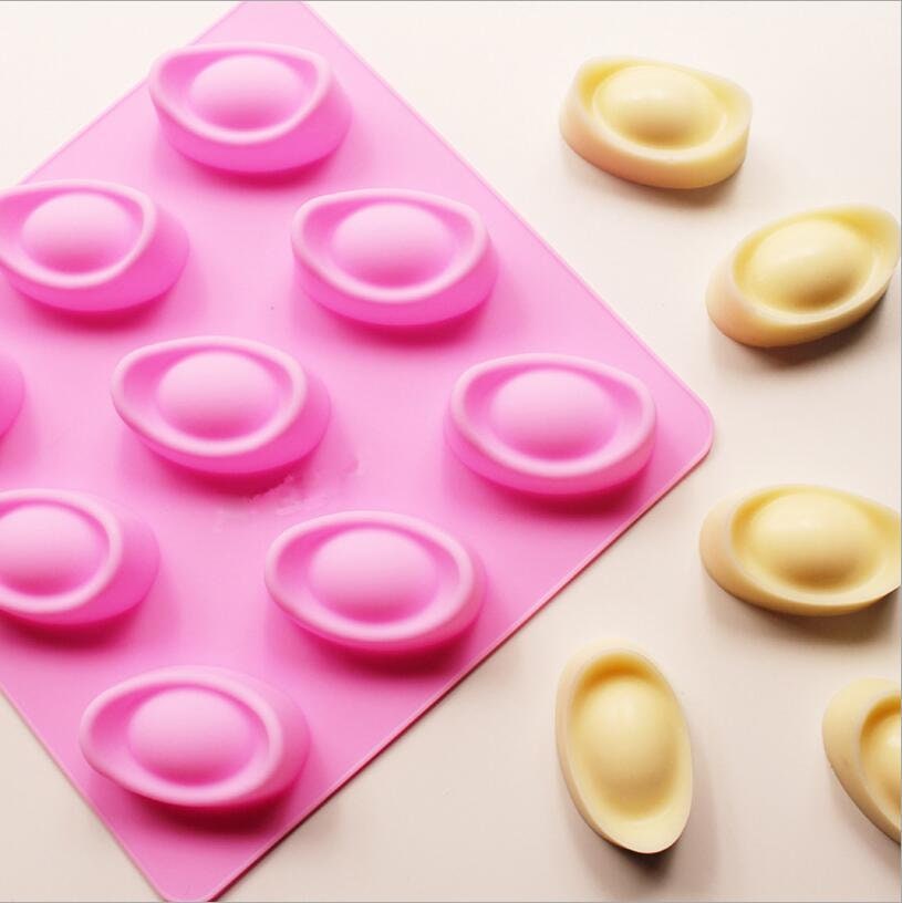 9-cavity Gold Ingot Shape Fondant Cake Mold Mould Silicone | Etsy