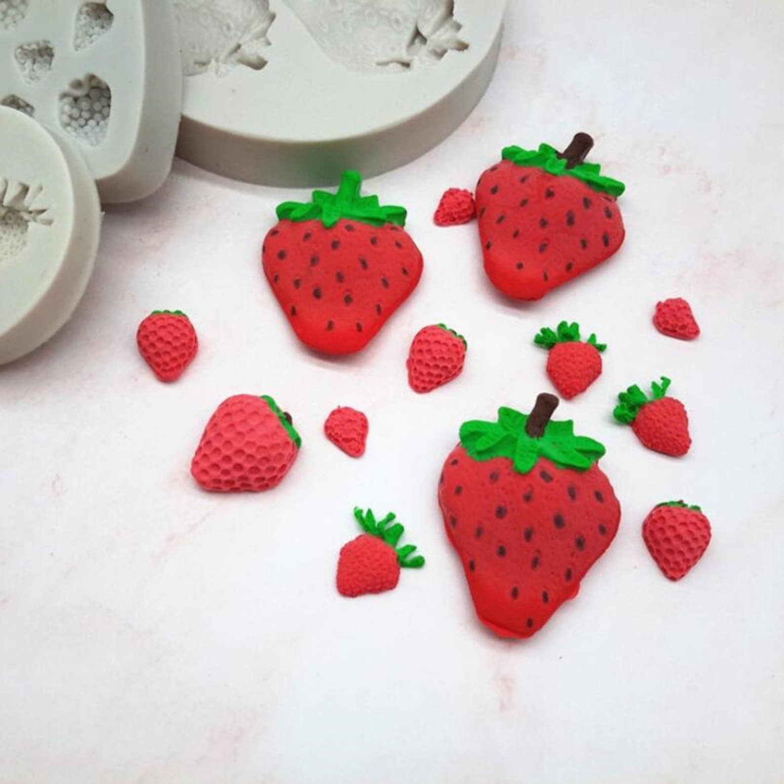3D Size Strawberry Shape Cake Mold Mould Fondant Silicone Mold - Etsy