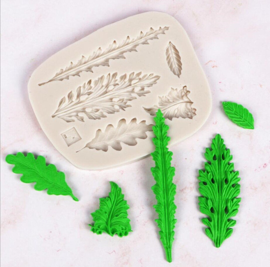 Leaf Silicone Mold: Flexible Fondant, Resin, Candle Craft - Etsy