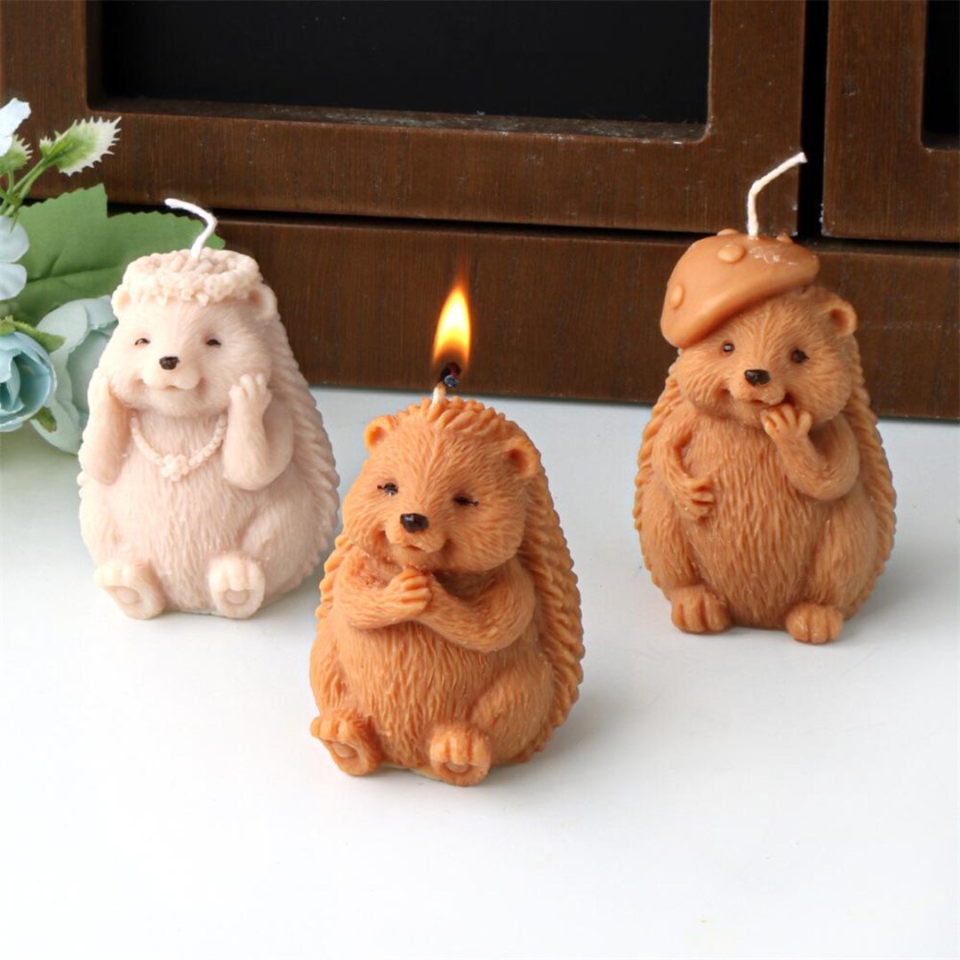 3D Hedgehog Silicone Mold, Animal Candle, Soap, Resin - Etsy