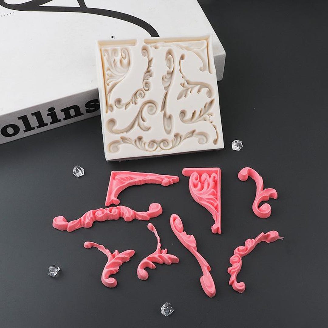 Flower Vine Silicone Mold - Relief Fondant Cake Decoration - Etsy