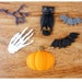 6pcs/set Halloween Series Bat Owl Spider Twig Skeleton Hand - Etsy