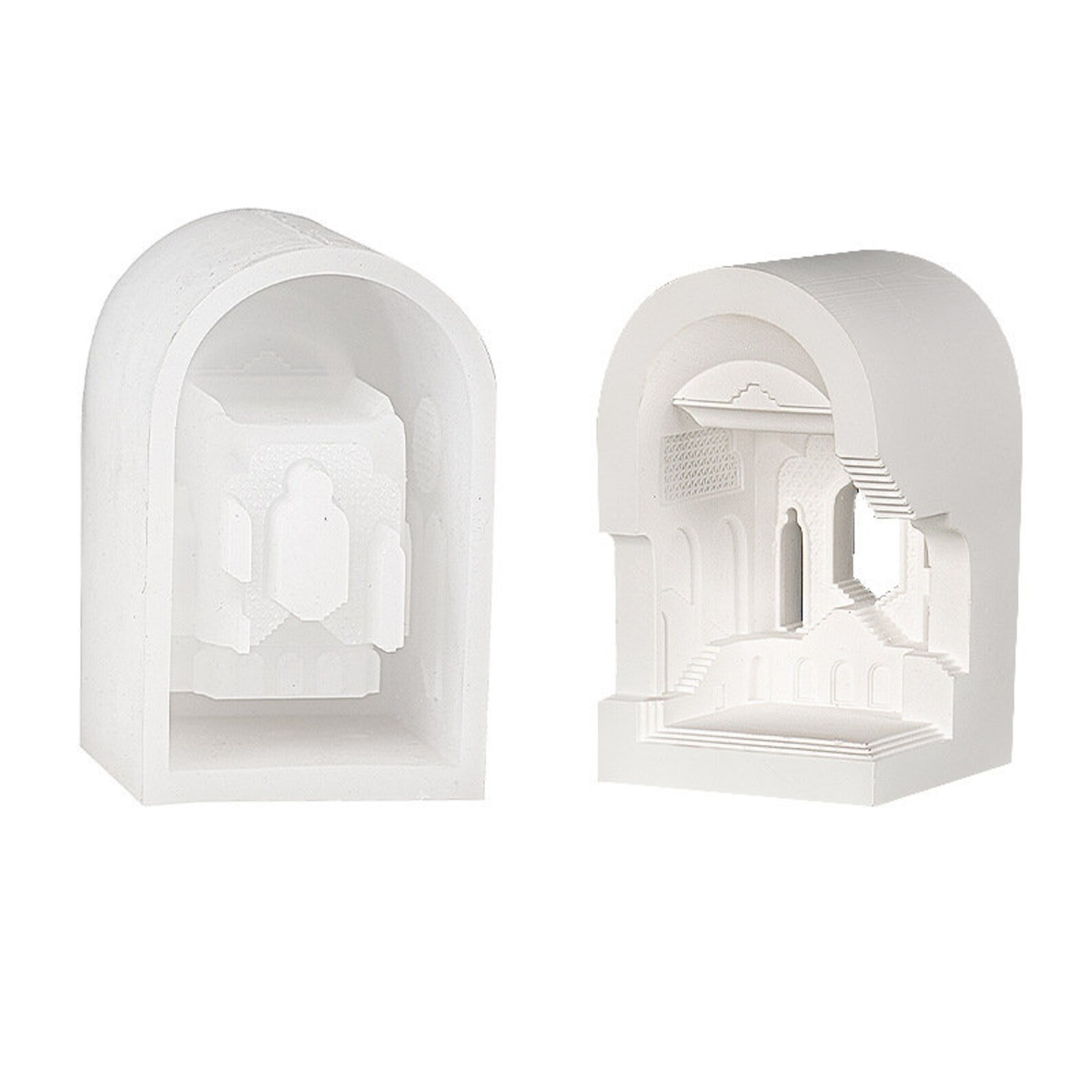 3D European Castle Palace Diffuser Stone Silicone Mold Diy Scented ...