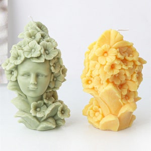 Lily Fairy Candle Mold, Handmade Silicone Aromatherapy Plaster Resin ...