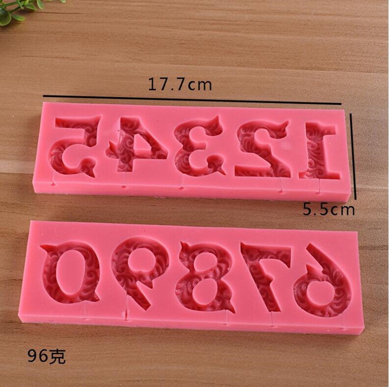 Number Silicone Mold: Birthday Cake, Chocolate, Lollipop - Etsy
