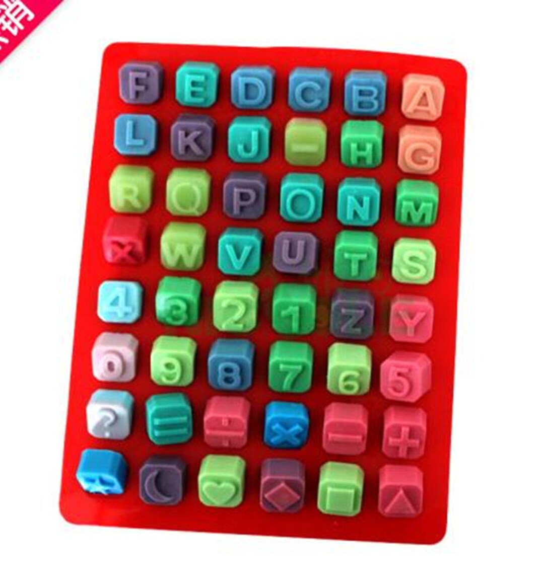 B0098 Letter Number Silicone Cake Mold Soap Baking Tools DIY Chocolate ...