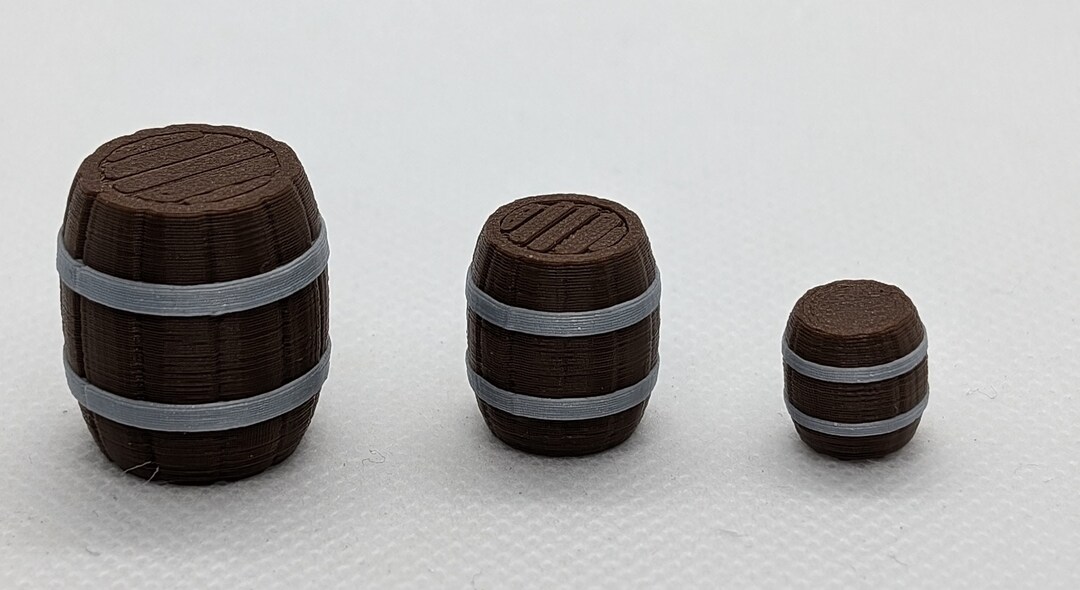 Set of 15 Dual-tone Beer Barrel / Wine Cask Token for Board / Tabletop ...