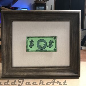 Spongebob Squarepants Mr. Krabs' First Dollar Painted Replica - Etsy