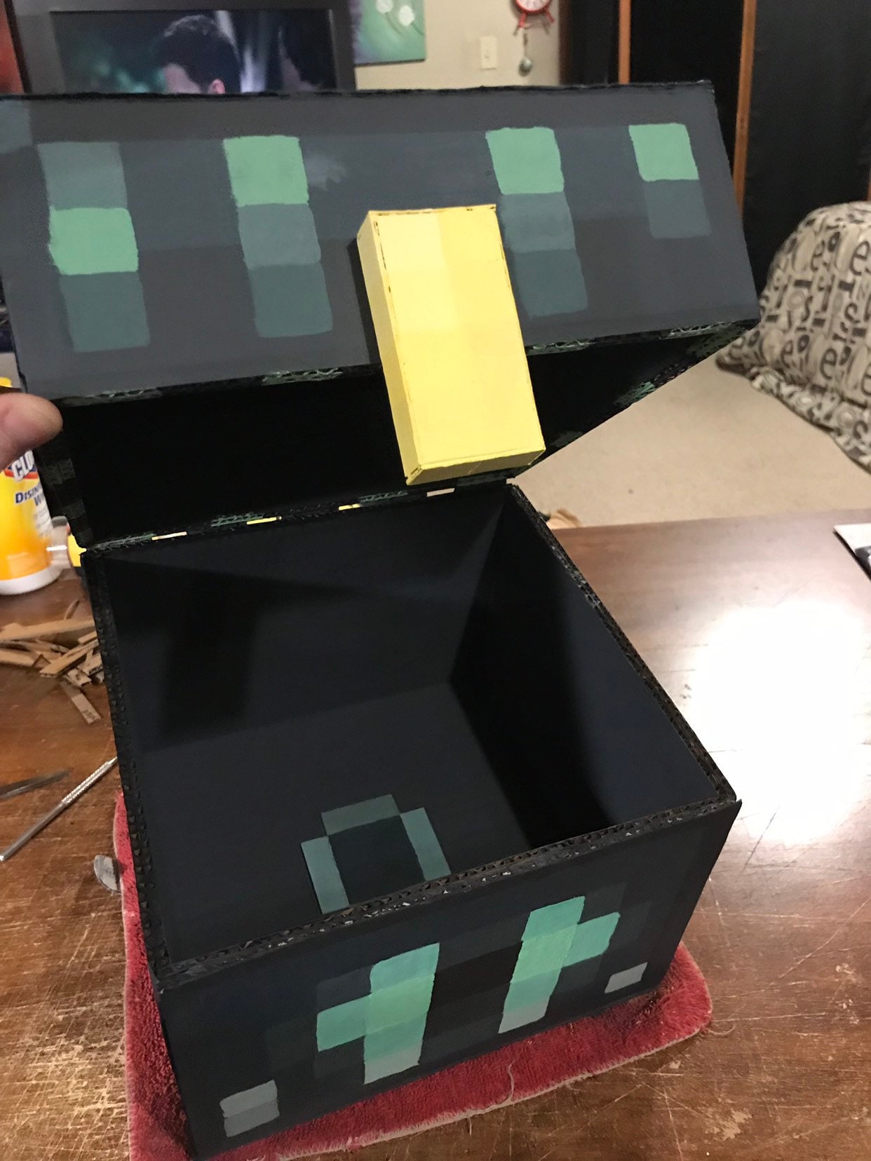 Cofre de almacenamiento de cartón Minecraft | Etsy