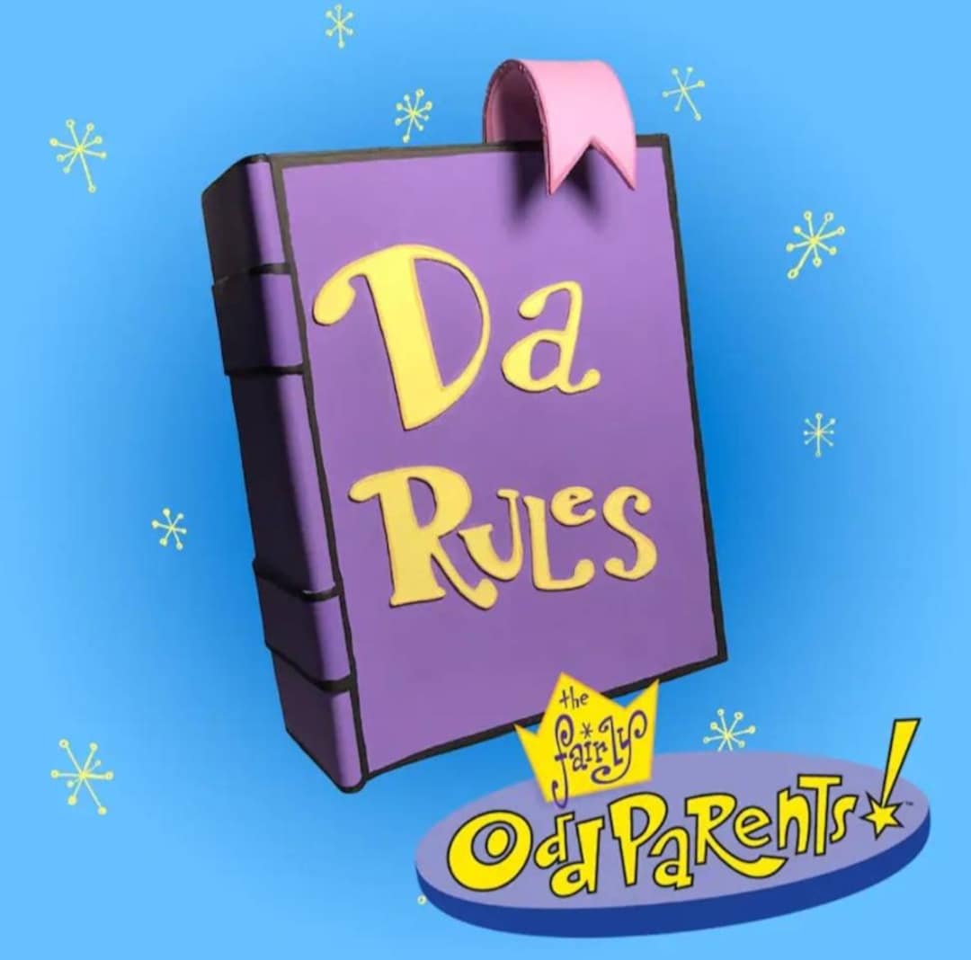 Fairly Oddparents da Rules Book Costume Prop - Etsy