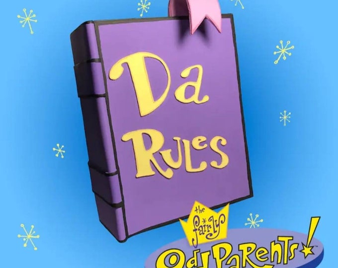 Fairly Oddparents “da Rules” Book Costume Prop - Etsy
