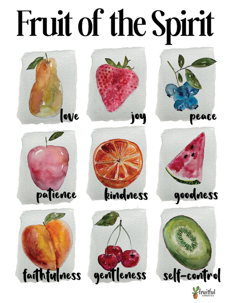 Fruit of the Spirit Poster - Etsy