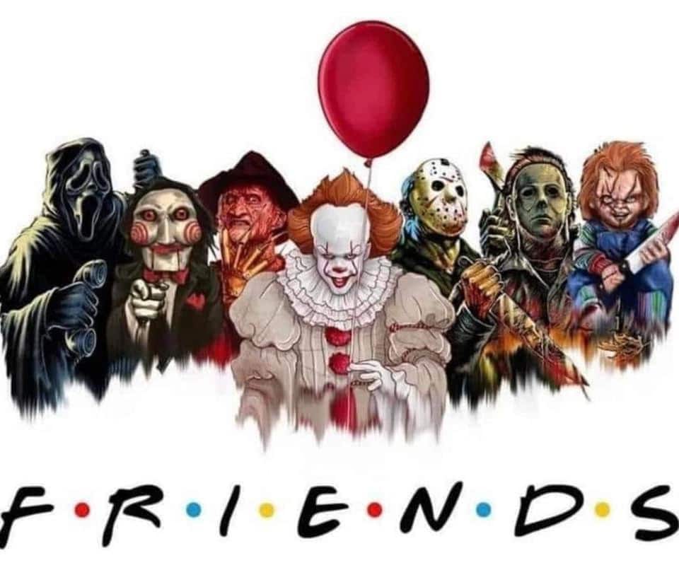 Horror Friends PNG File, Transparent Background, Spooky, Halloween ...