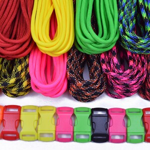 Paracord Starter Combo 10 Foot Bundle Kits - 10 Paracord Combo Kits ...