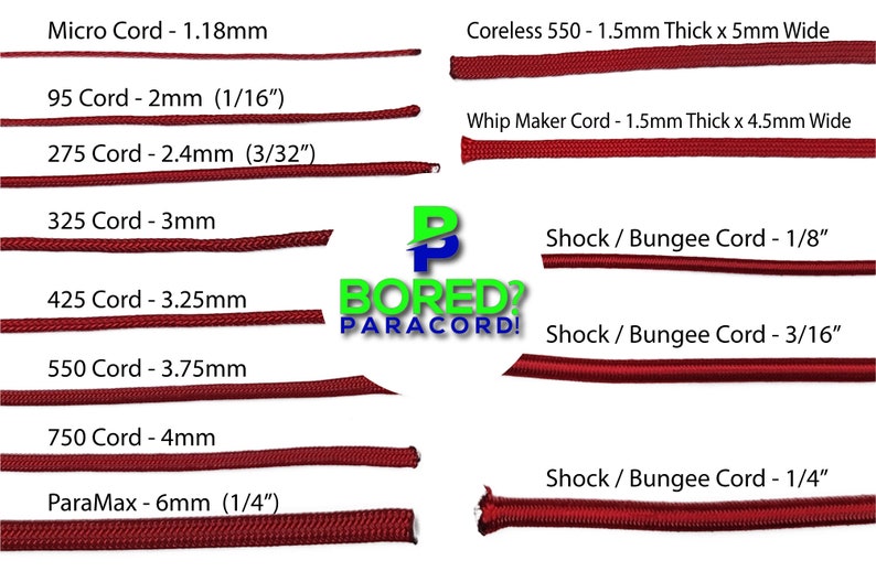Firefighter Red Micro Cord 1.18mm 125 or 1000 Foot Spool - Etsy