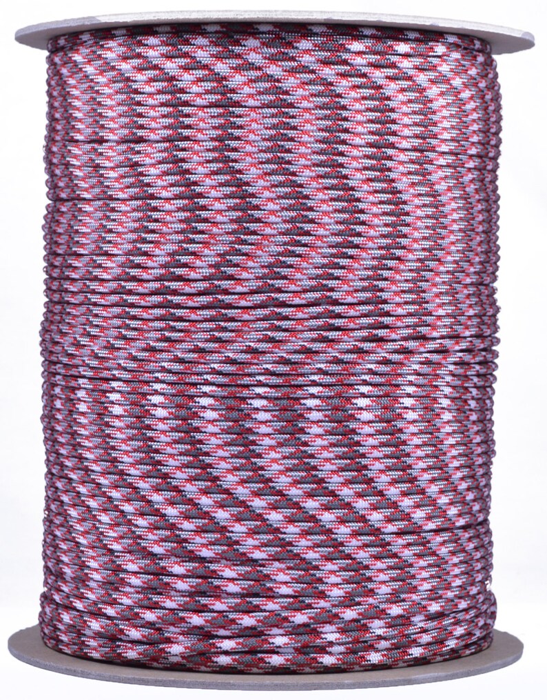 Red Camo 1000 Foot Spool 550 Paracord for Paracord Crafts - Etsy