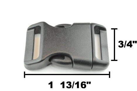 Black 3/4 Inch Plastic Paracord Buckles - Etsy