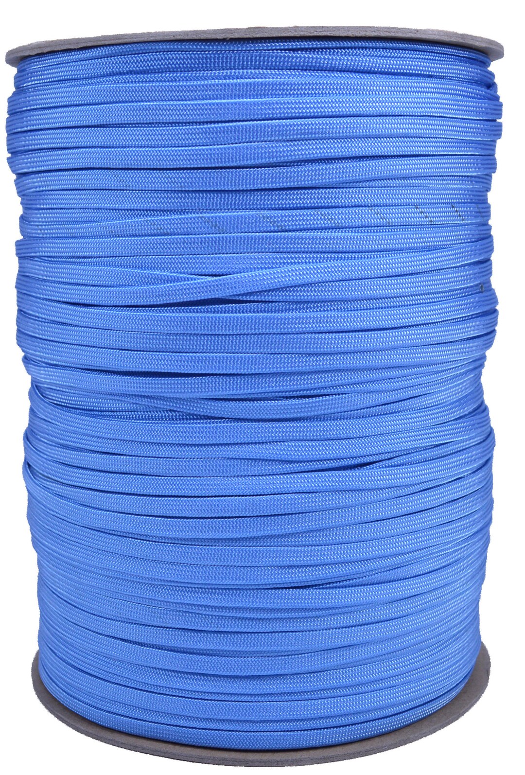 Tarheel Blue 550 Type III Flat Paracord 100 Foot Tarheel Blue Coreless ...