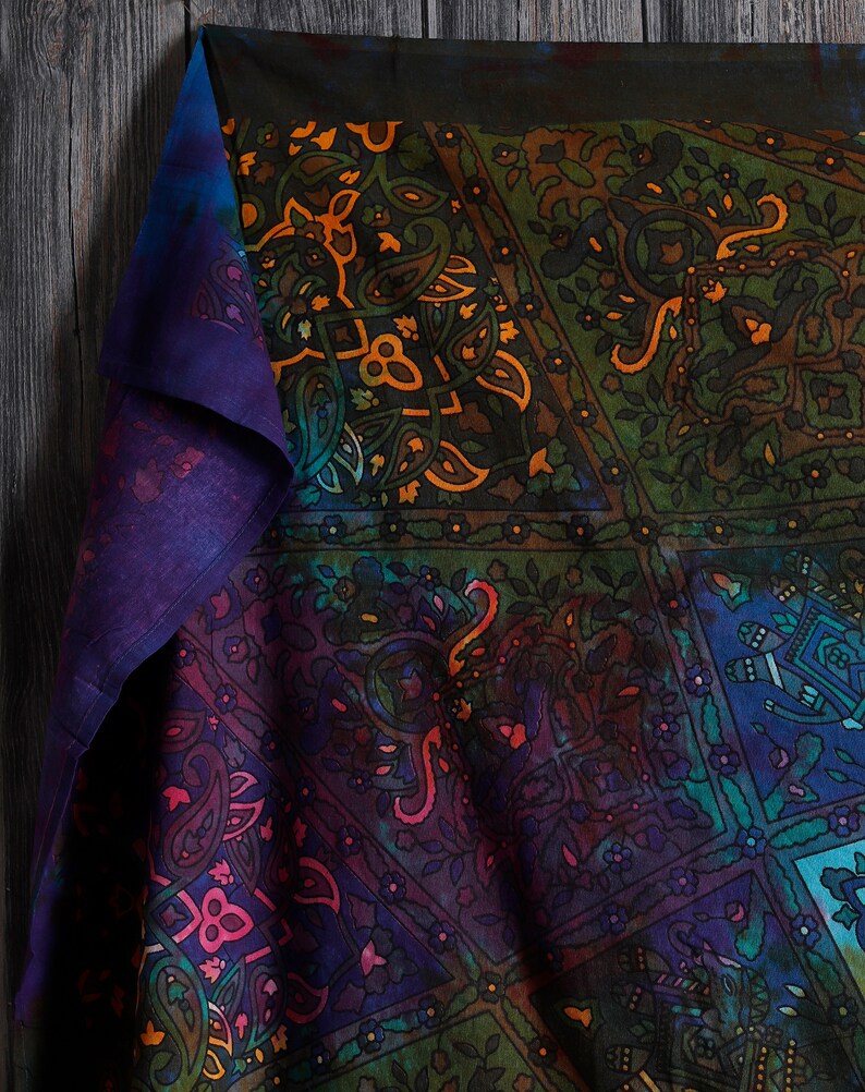 Star Psychedelic Intricate Geometry Indian Wall Tapestry Decor - Etsy