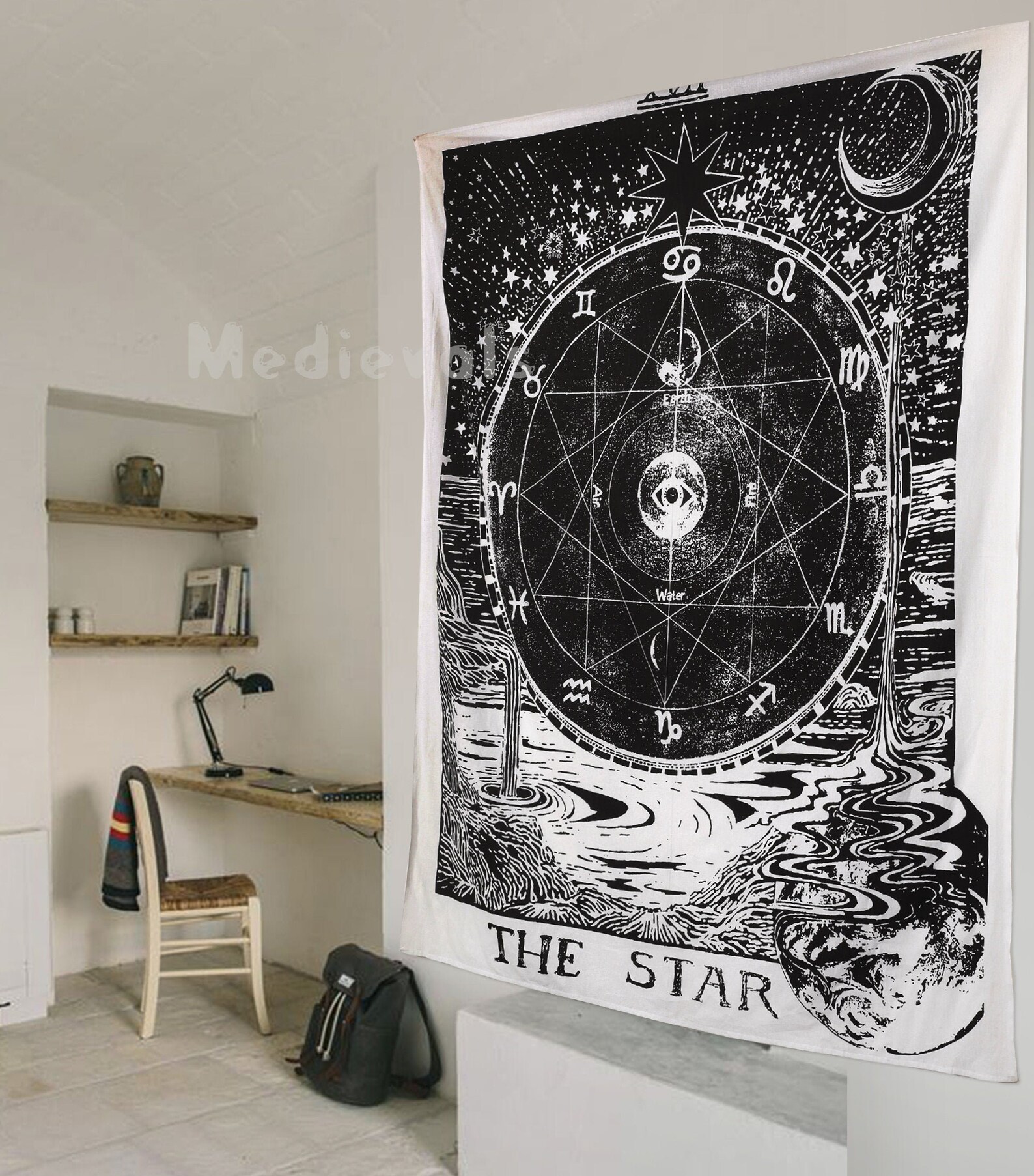 The Star Tapestry Wall Hanging Medieval Europe Divination | Etsy