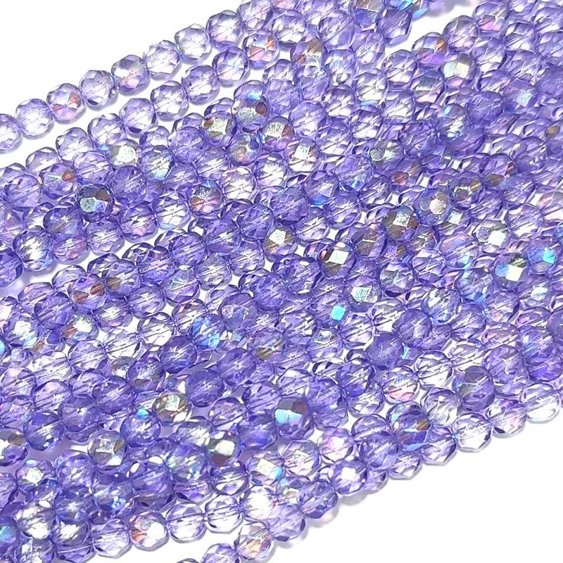 Faceted Lavender Bead - Etsy
