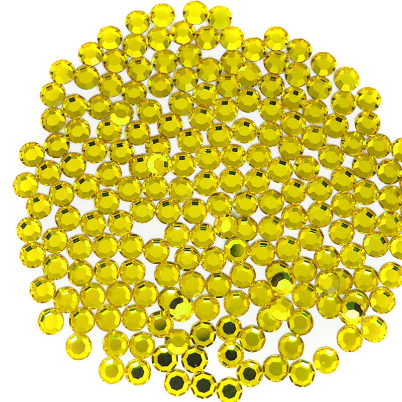 Yellow Rhinestones - Etsy