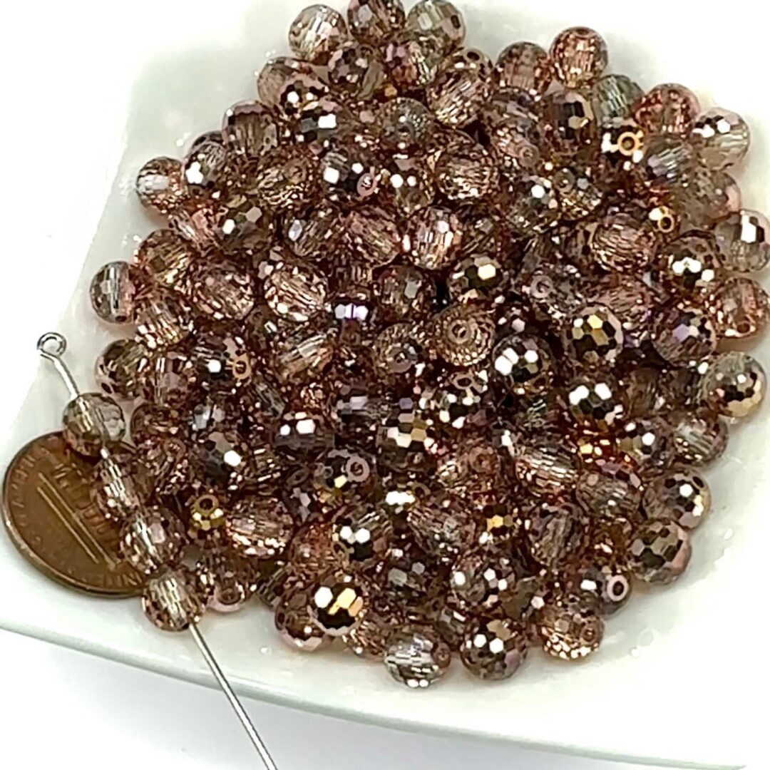Crystal Capri Gold Coated Preciosa Czech Machine Cut Round RICH CUT ...