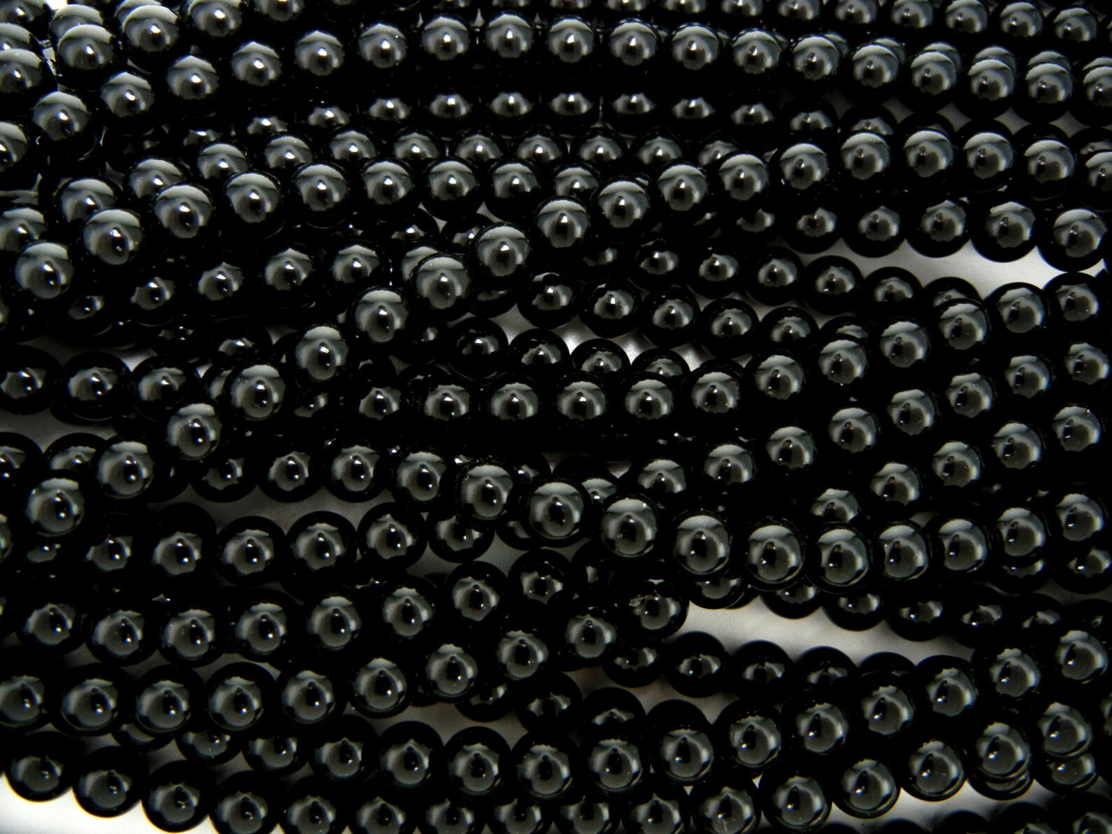 Black Night Pearl Czech Round Glass Imitation Pearls in 12mm ...