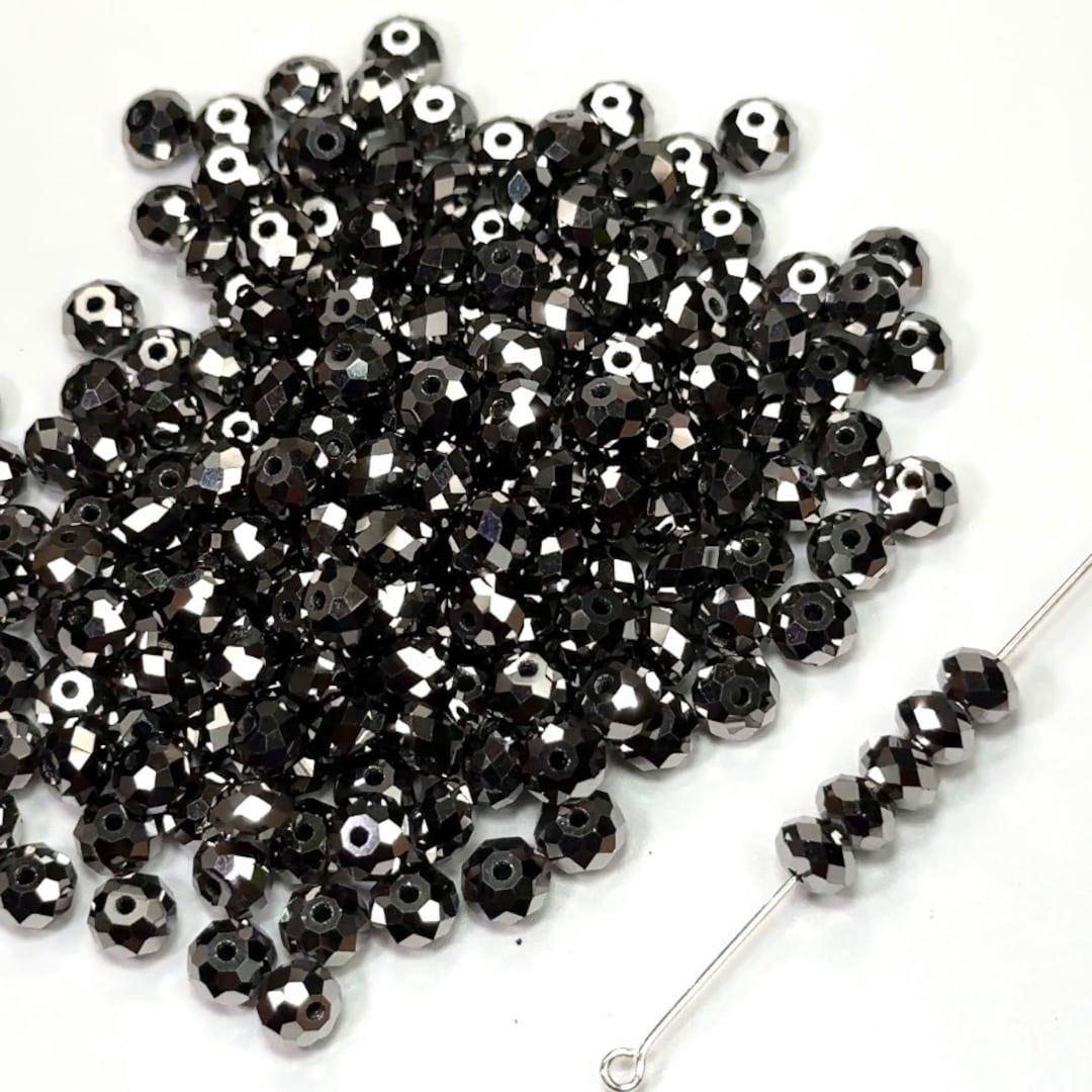 Jet Light Hematite Fully Coated Preciosa Czech Machine Cut Bellatrix ...
