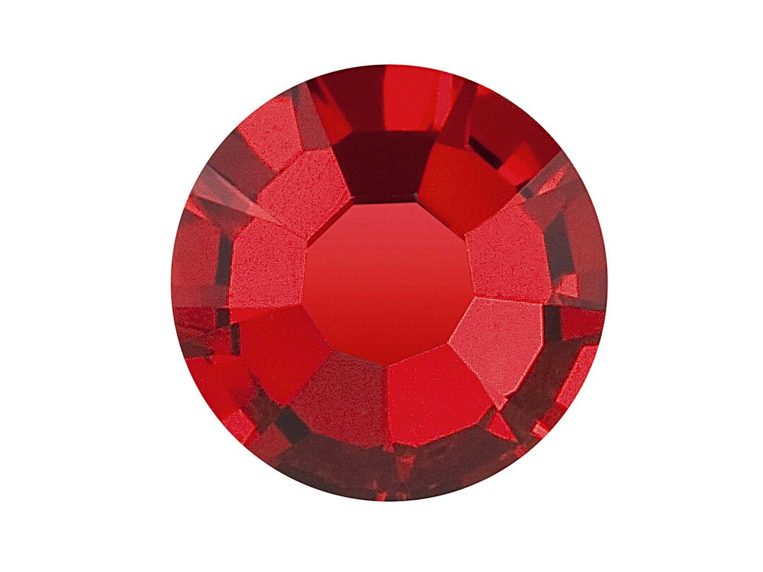 Light Siam Preciosa VIVA or MAXIMA Chaton Roses Genuine Czech Crystals ...