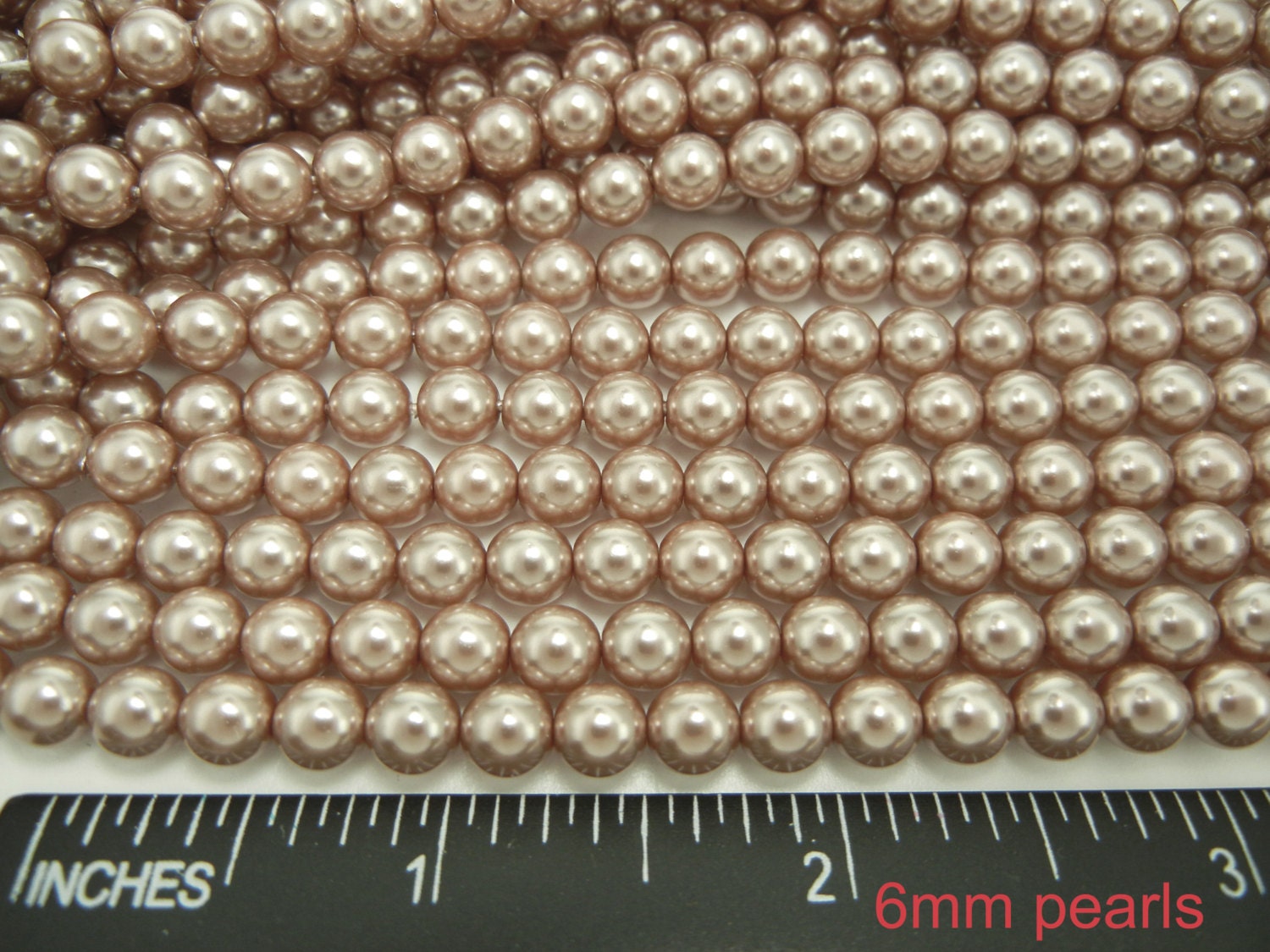 Light Brown Pearl Czech Round Glass Imitation Pearls in 2mm 3mm 4mm 6mm ...