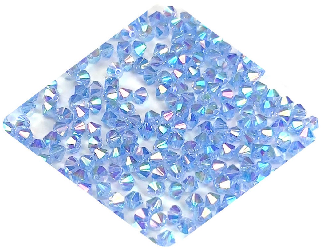 Light Sapphire Marvel AB Double Coated Traditional Czech Glass MC ...