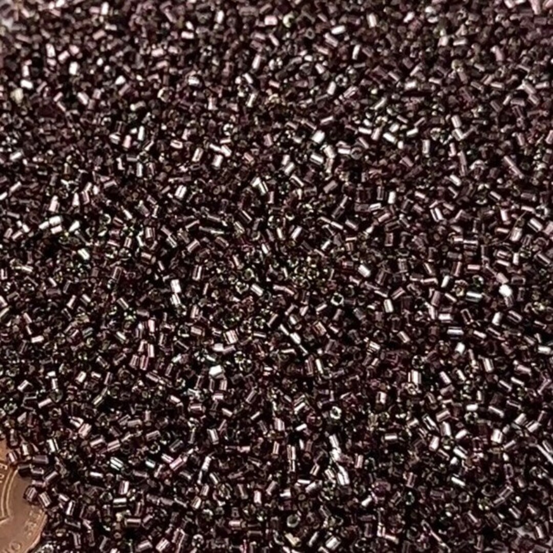 2 Cut Beads Size 12/0 Amethyst Purple Silver Lined Preciosa Ornela ...