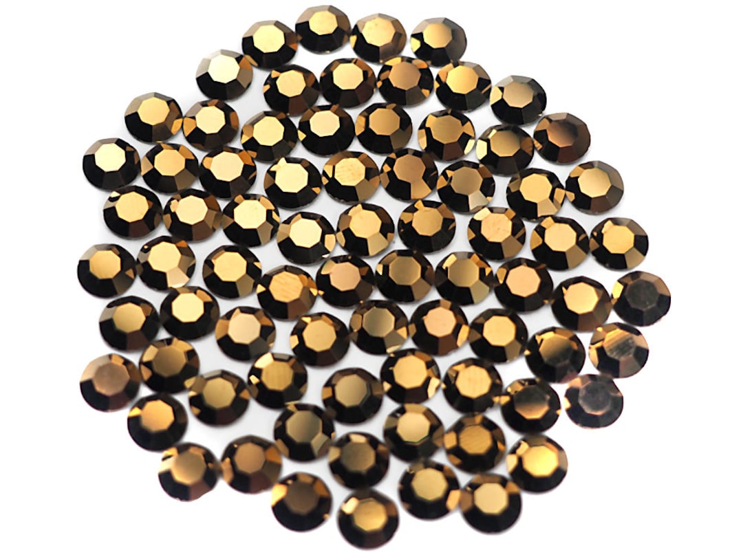 BLOWOUT SALE Crystal Monte Carlo Bronze Preciosa 8 Faceted Chaton Roses ...