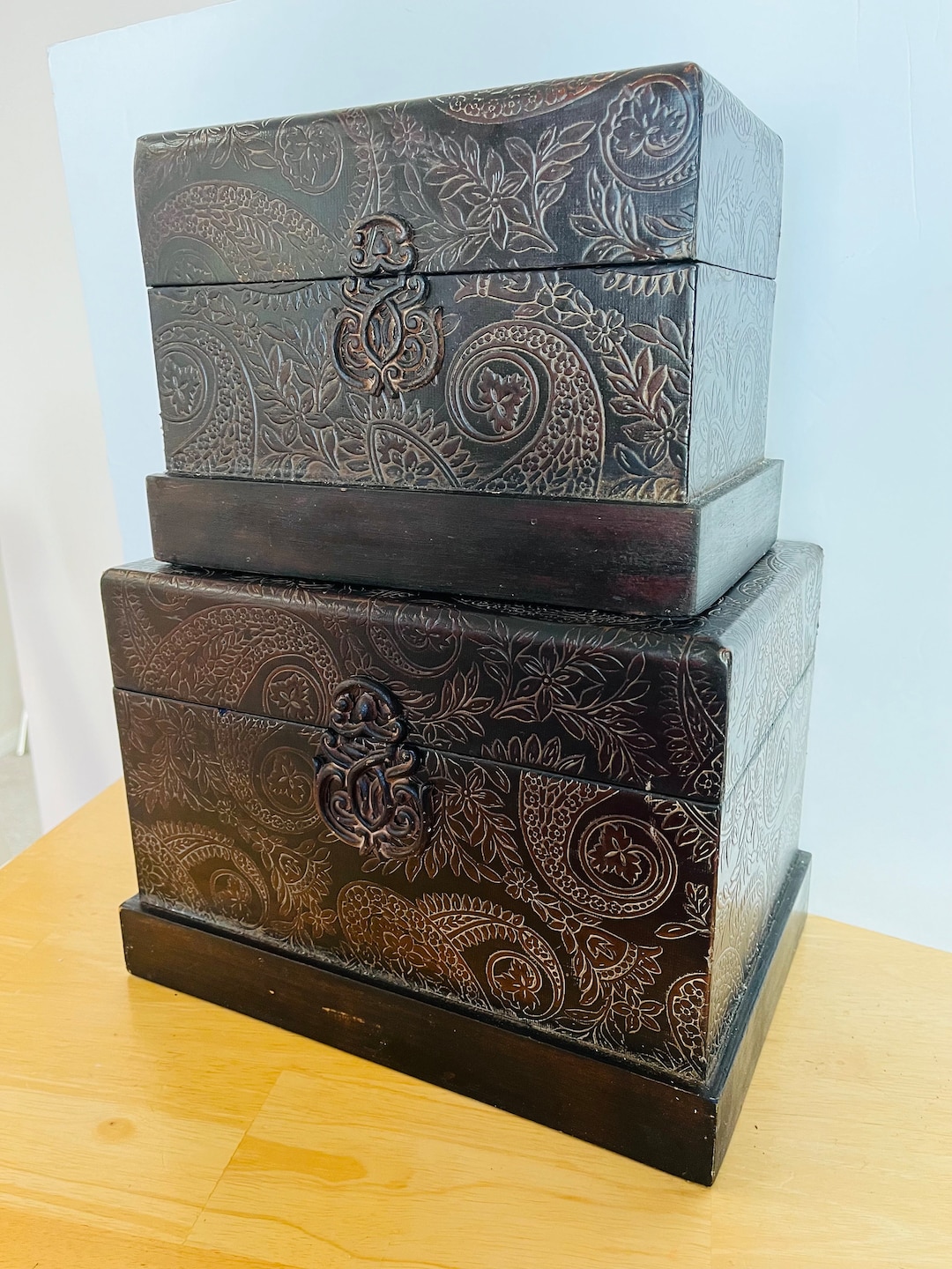 Vintage Uttermost Two Nesting BOXES Home Decor - Etsy