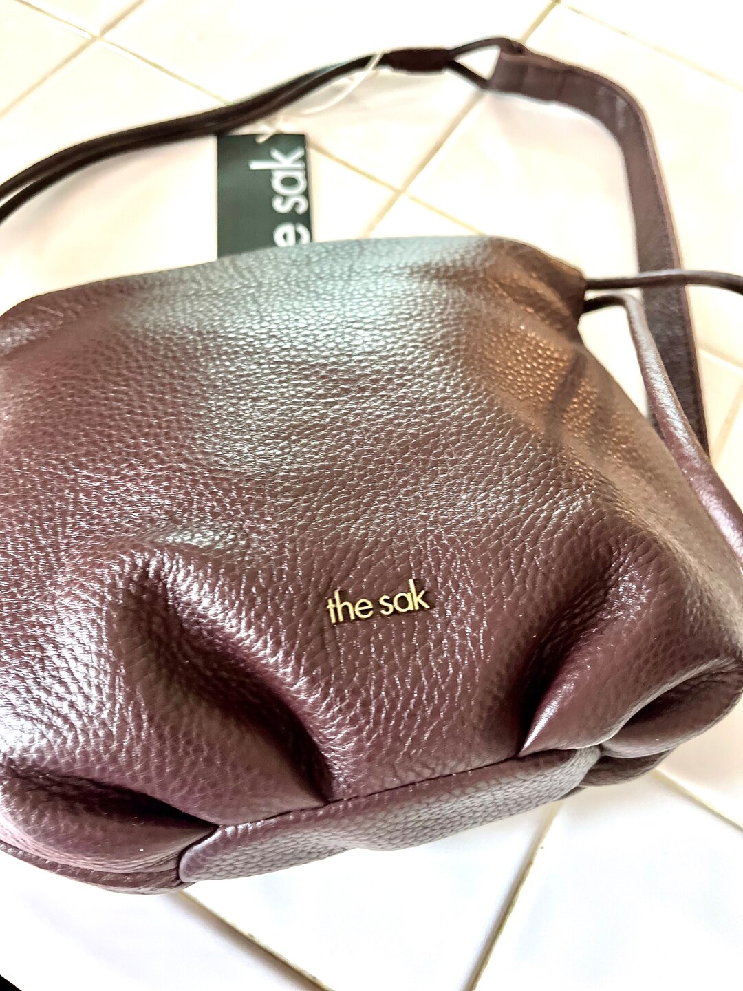 The Sak Handbag NWT Mahogany Pebble Leather - Etsy