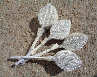 Silver leaf pattern | Etsy