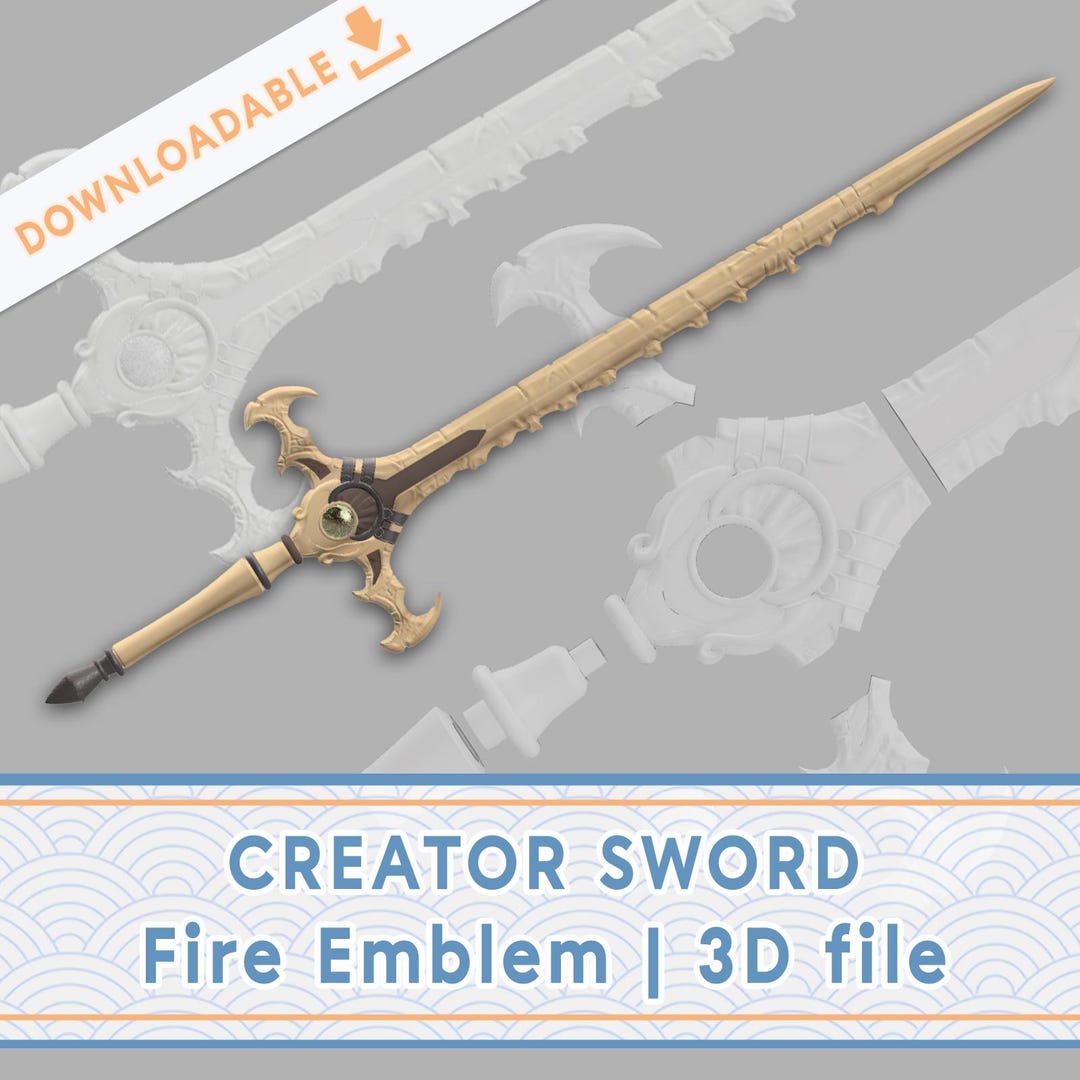 CREATOR SWORD From Fire Emblem | 3D Model - Etsy