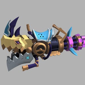 Archivo 3D de Jinx's Rhino / League of Legends Arcane - Etsy México