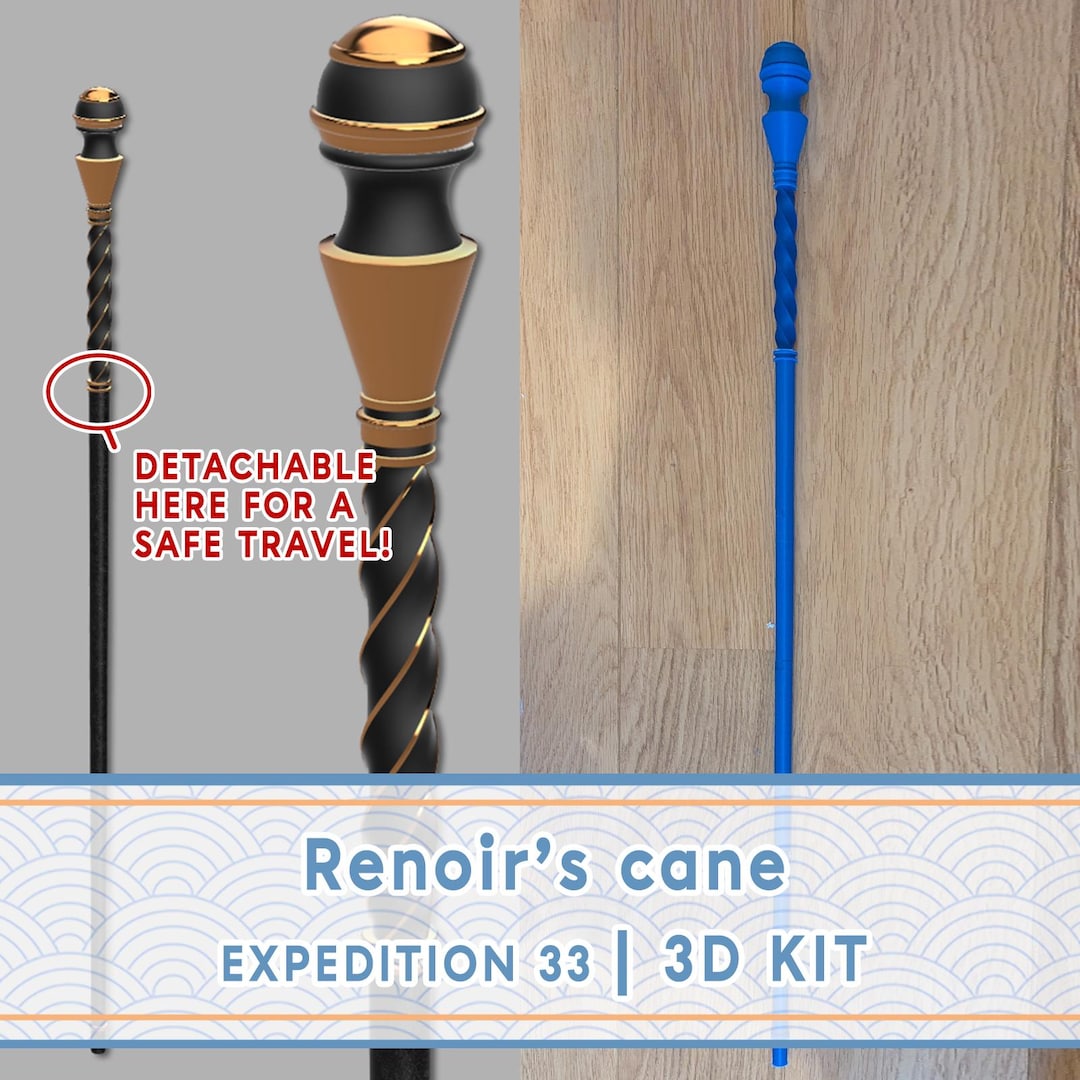 Renoir's Cane for Clair Obscur Cosplay | 3D Printed Kit - Etsy