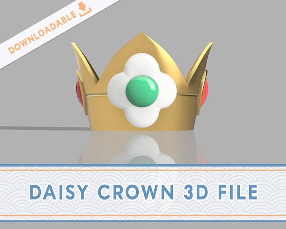 Cosplay Accessory Princess Daisy Crown 3D Print STL File - Etsy